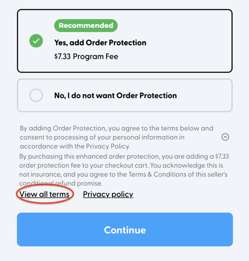 Understanding, Using, and Canceling Order Protection